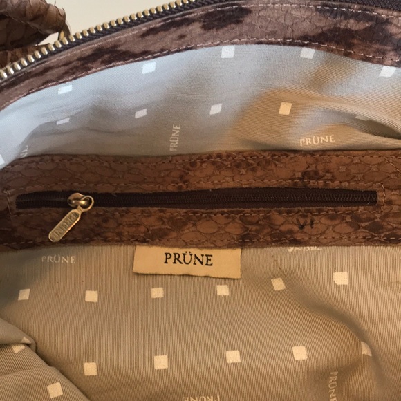 Prune | Bags | Prune Leather Snake Skin Shoulder Bag | Poshmark